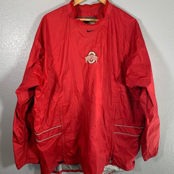 Nike | Jackets & Coats | Vintage Nike Ohio State Buckeyes Red ...